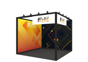 บูธสำเร็จรูป MAXIMA FABRIC - FLEXFRAME