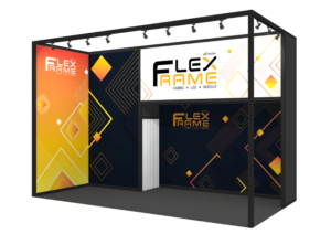 บูธสำเร็จรูป MAXIMA FABRIC - FLEXFRAME