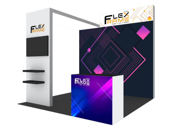 บูธสำเร็จรูป MAXIMA FABRIC - FLEXFRAME