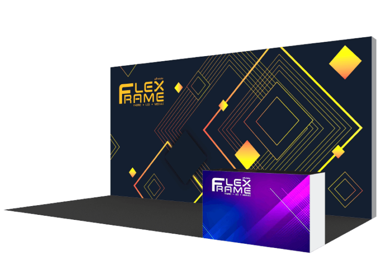 บูธสำเร็จรูป MAXIMA FABRIC - FLEXFRAME