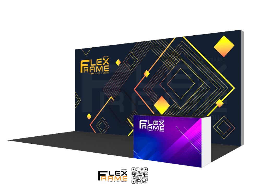 บูธสำเร็จรูป รุ่น LIGHT UP SERIES - FLEXFRAME
