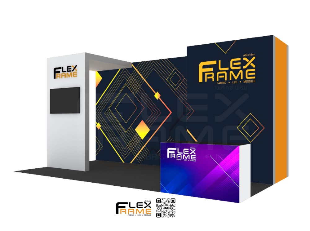 บูธสำเร็จรูป รุ่น LIGHT UP SERIES - FLEXFRAME