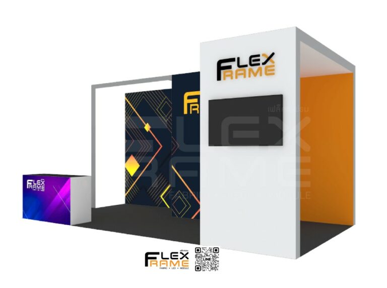 บูธสำเร็จรูป รุ่น LIGHT UP SERIES - FLEXFRAME